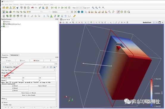 FLAC3D结果在Paraview中后处理(3)-切片、测点测线、动图 - 知乎