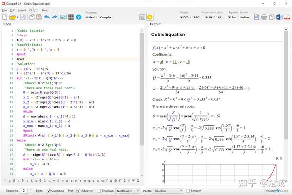 MathCAD的最佳开源替代软件Calcpad简介 - 知乎