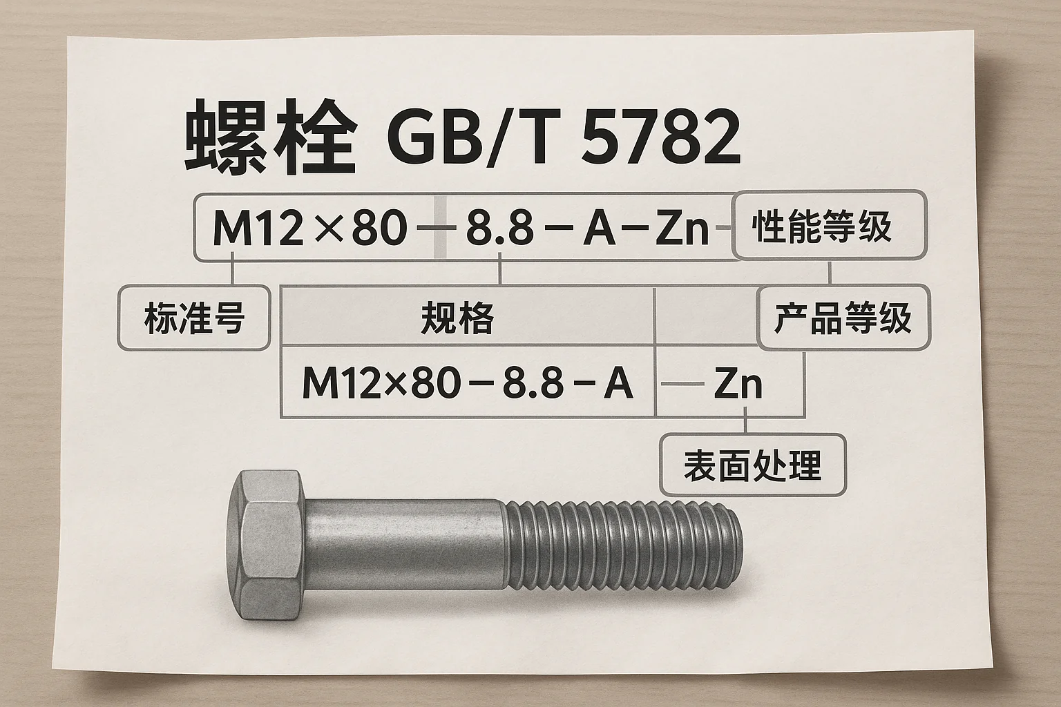 GB/T 5782六角头螺栓标准介绍 - 知乎
