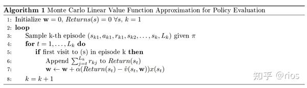 强化学习笔记（斯坦福CS234）Lecture 5 Value Function Approximation - 知乎