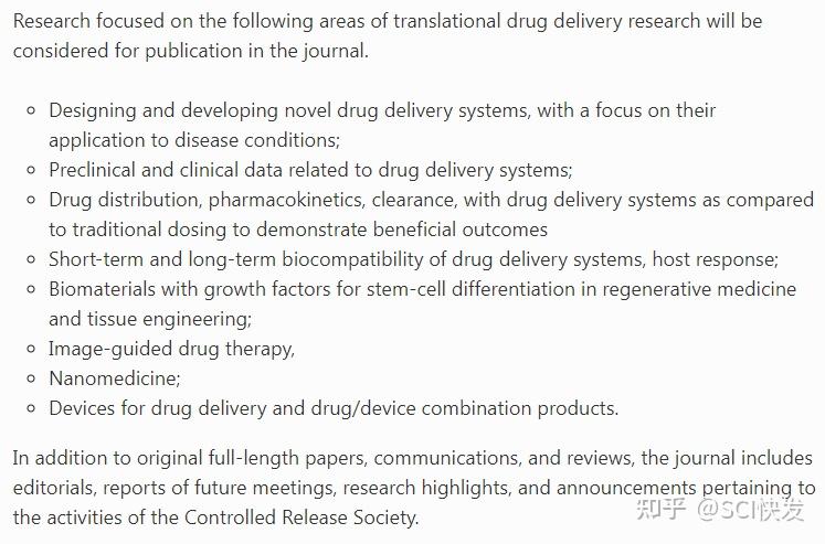SCI期刊分析：药学领域JCR1区，IF上升的新刊，无版面费 - 知乎