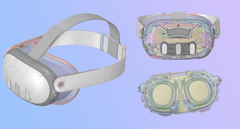 Meta Quest 3 CAD设计图曝光，正测试VR云游戏项目 - 知乎