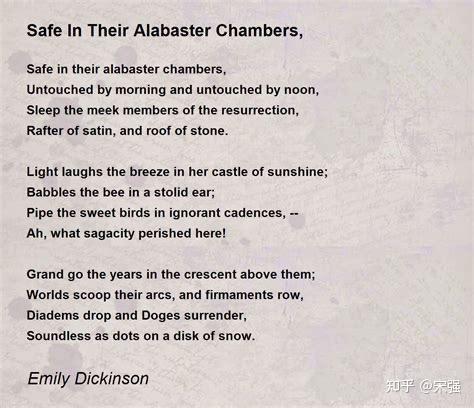 Emily Dickinson(艾米莉·狄金森)《Safe in their Alabaster Chambers》《在他们的雪花石膏室里很 ...