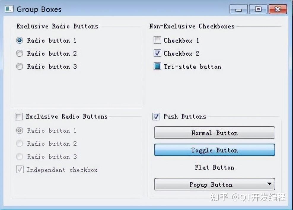 Qt容器组件（一）之QGroupBox、QScrollArea、QToolBox、QTabWidget - 知乎