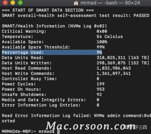 如何查看ssd寿命？教你macOS 免安装用指令即可查询SSD健康度/寿命 - 知乎