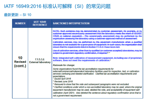 IATF 16949最新认可解释（SI）的要点梳理 - 知乎
