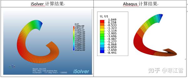 【iSolver案例分享40】壳单元几何非线性Benchmark校核01 - 知乎