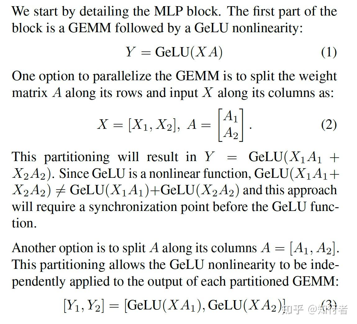 megatronv1张量并行：Megatron-LM: Training Multi-Billion Parameter Language Models Using Model ...