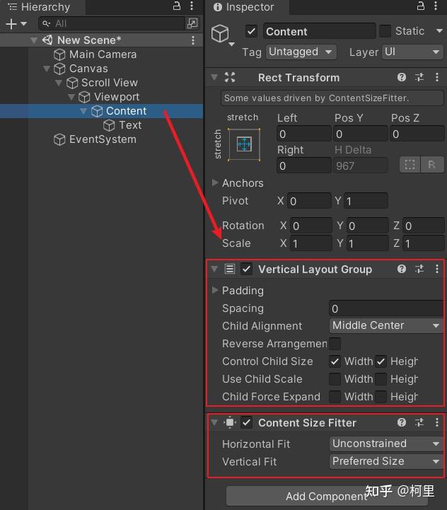 UnityScrollView划不动、滑不到底的问题 - 知乎