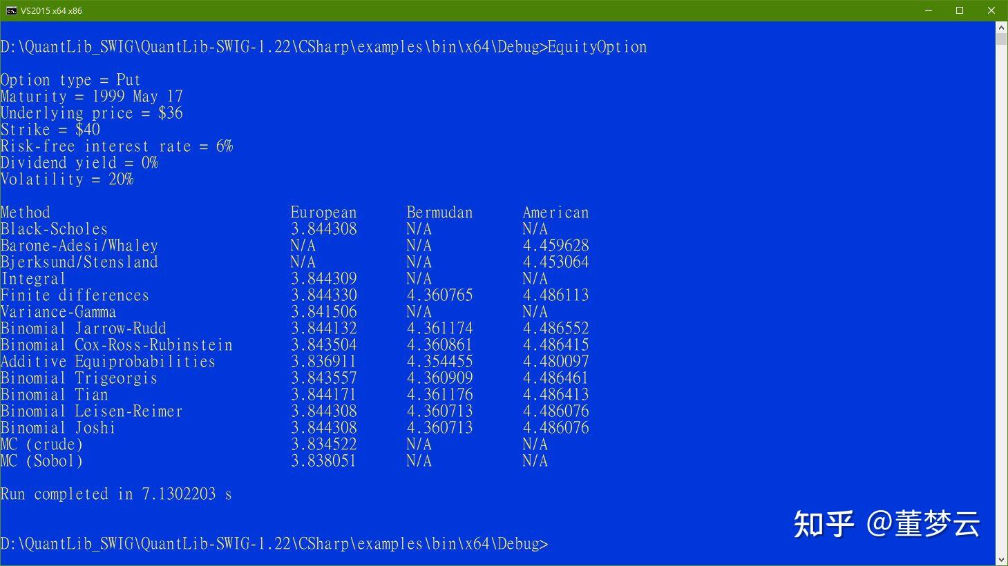 十五、雪球结构的评价(2)QuantLib SWIG C#的安装与使用 - 知乎