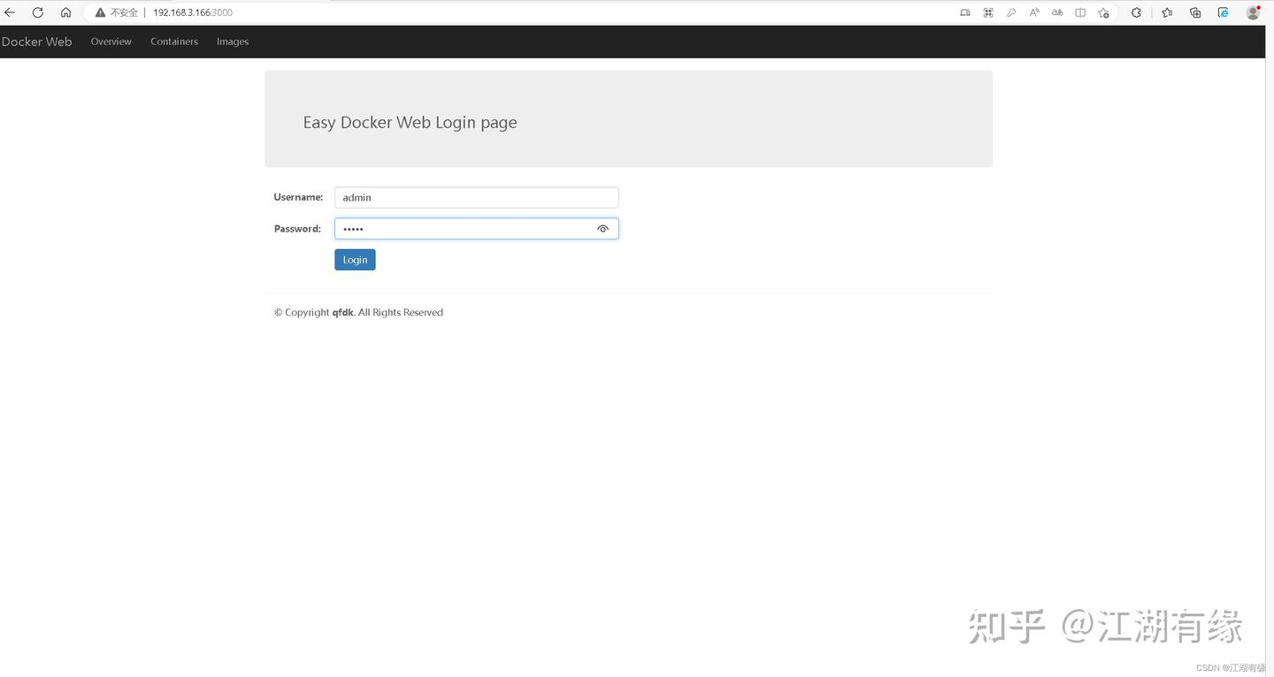 云原生之部署Docker轻量级管理面板EasyDockerWeb - 知乎