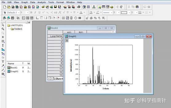 如何使用Origin制作XRD图 - 知乎