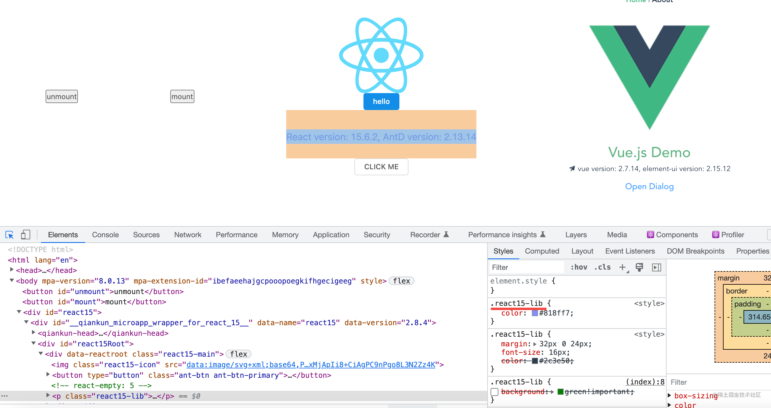 微前端方案 qiankun 的样式隔离能不用就别用吧，比较坑 - 知乎