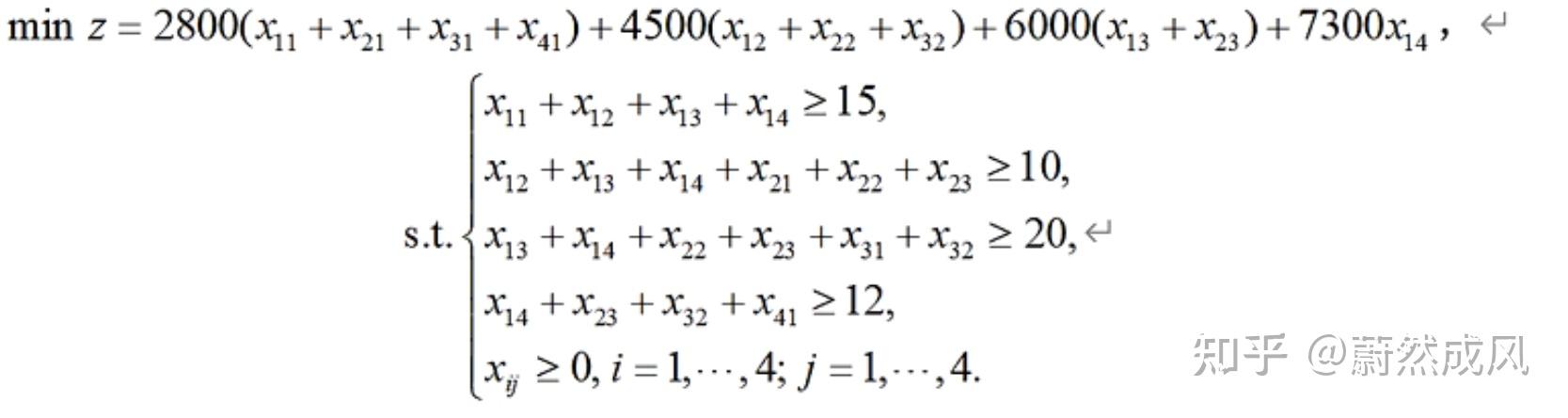 线性规划问题matlab求解 - 知乎