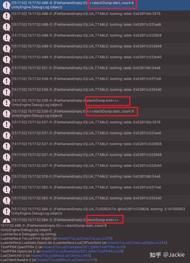 在Unity Tolua#下Dump Lua Stack using C/C# - 知乎