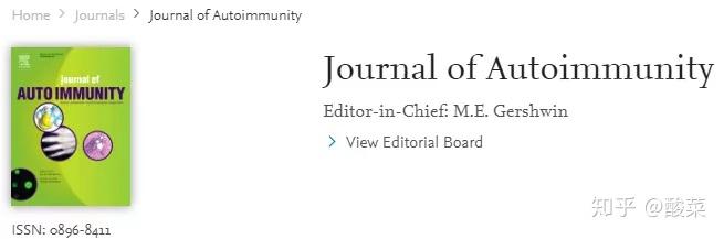 解刊 | 《Journal of Autoimmunity》 - 知乎