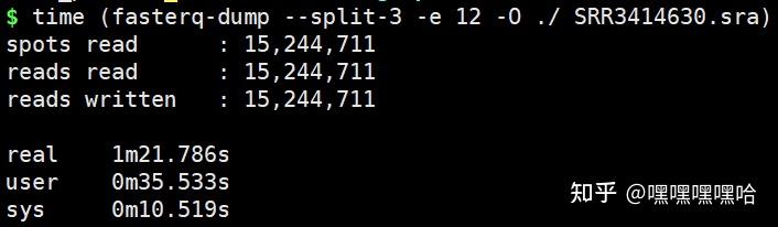 fastq-dump、fasterq-dump和parallel-fastq-dump处理SRA文件的速度比较 - 知乎