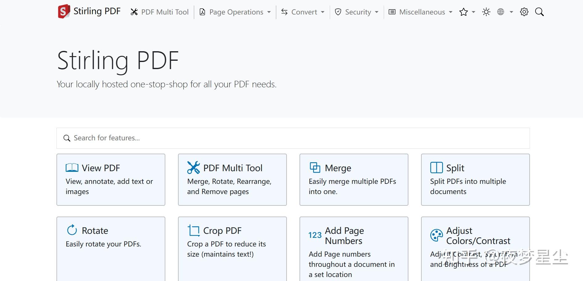 【docker】PDF编辑、处理神器 | Stirling-PDF的部署与使用 - 知乎