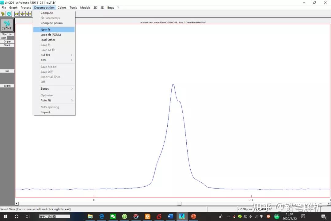 【固体核磁】DMFIT分峰拟合方法 - 知乎