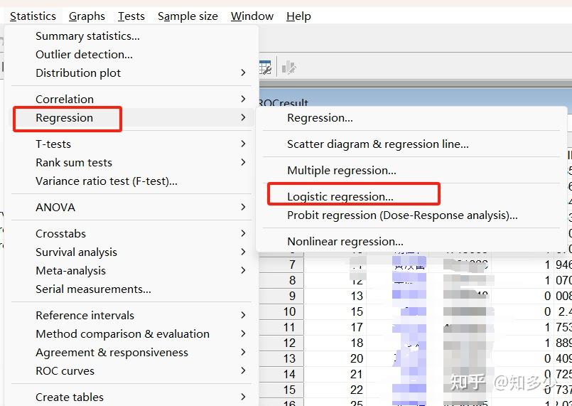 MedCalc实操指南：二元Logistic回归与ROC曲线分析全流程 - 知乎