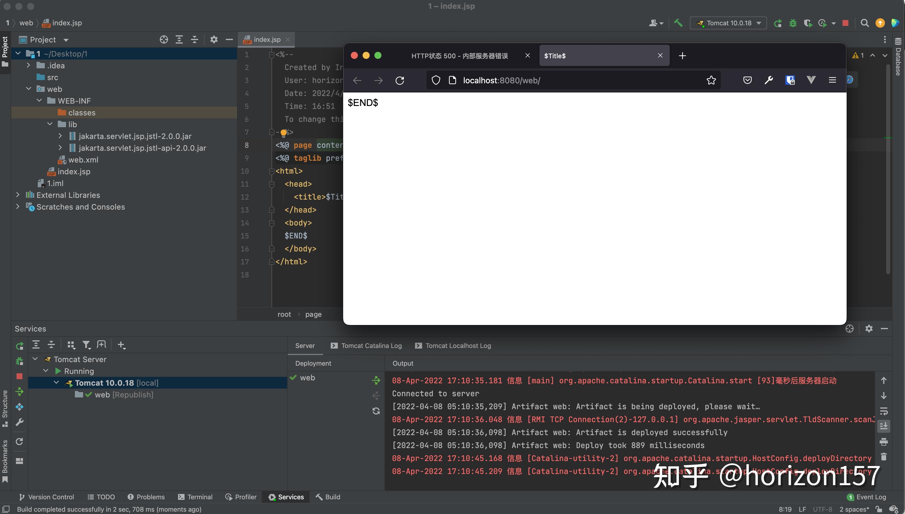 Idea JSTL 500 - 知乎