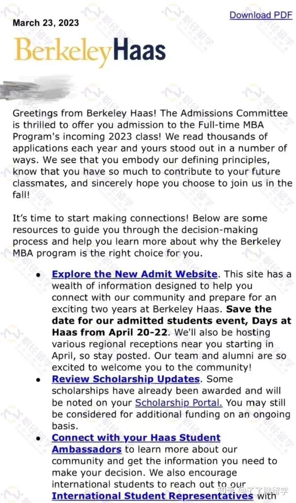 211均分85录取加州大学伯克利分校UC Berkeley Haas MBA | 23Fall留学申请战绩 - 知乎