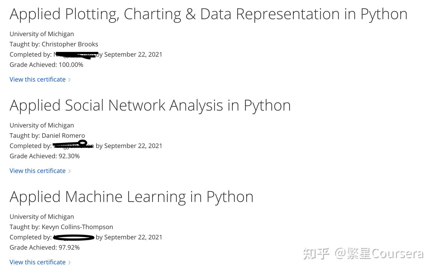Coursera数据科学好课（二）：Umich Applied Data Science With Python