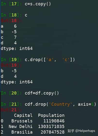 Pandas 的 Cheat Sheet（中文版） - 知乎