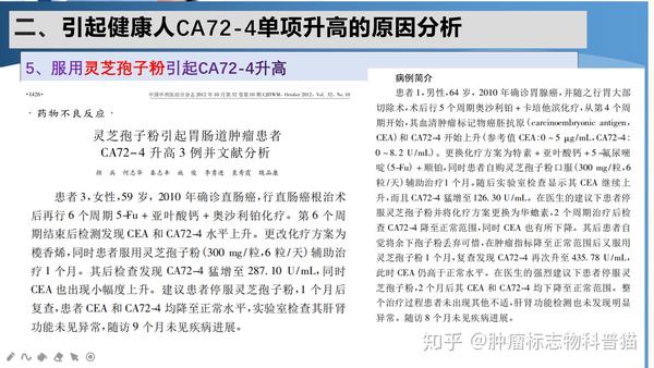 CA724单项偏高的原因原来是? - 知乎