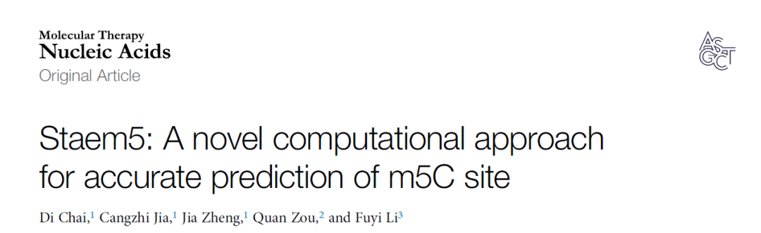 RNA m5C甲基化位点预测工具 - 知乎