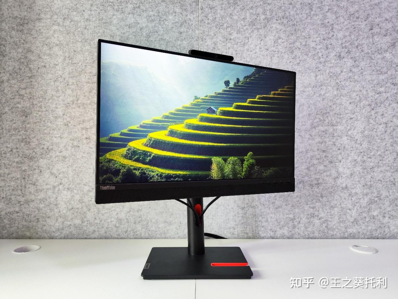 24英寸办公显示器推荐：联想ThinkVision T24v-30上手体验及测评，拥有一台带有摄像头的显示器是一种什么体验？ - 知乎