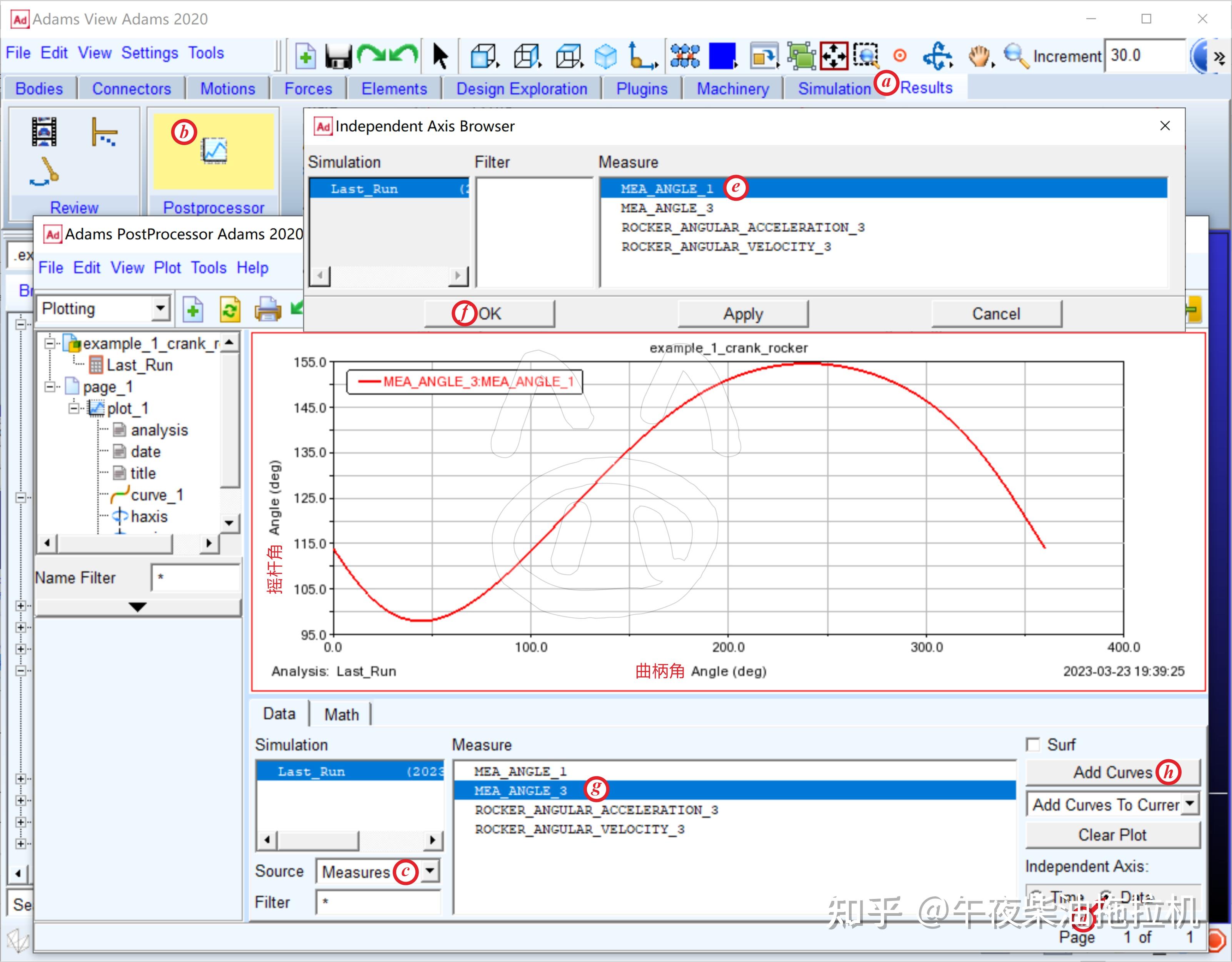 跟我一起学Adams虚拟样机: 基础篇(一) 运动学仿真基操，以一个简单的曲柄摇杆机构为例 - 知乎