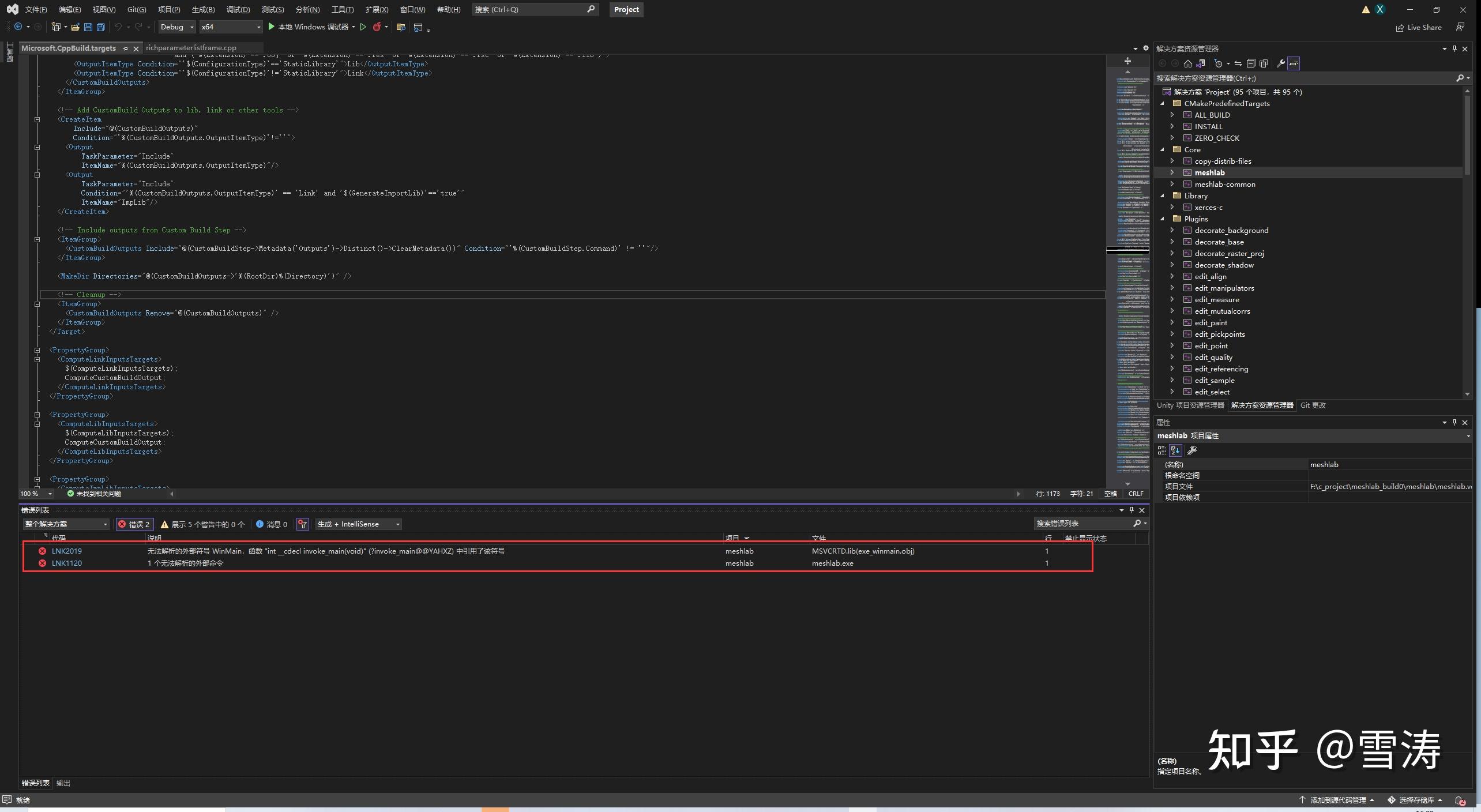 MeshLab cmake windows 编译 msvc qt5.12.2 - 知乎