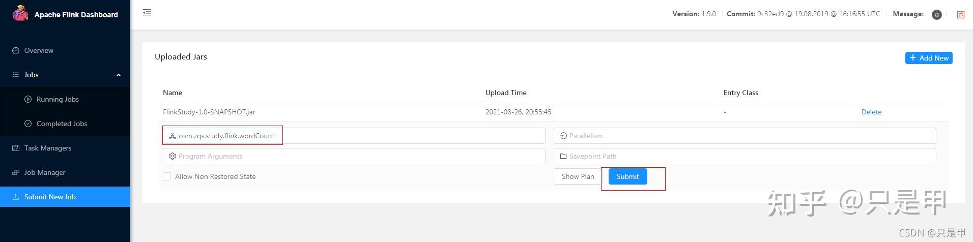 Flink基础系列7-通过Web UI执行jar文件 - 知乎