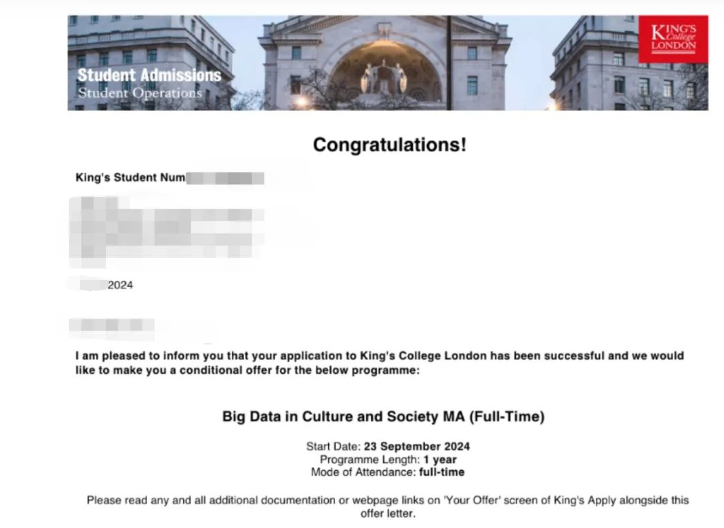 【offer喜报】双非院校均分85+，斩获KCL offer！ - 知乎