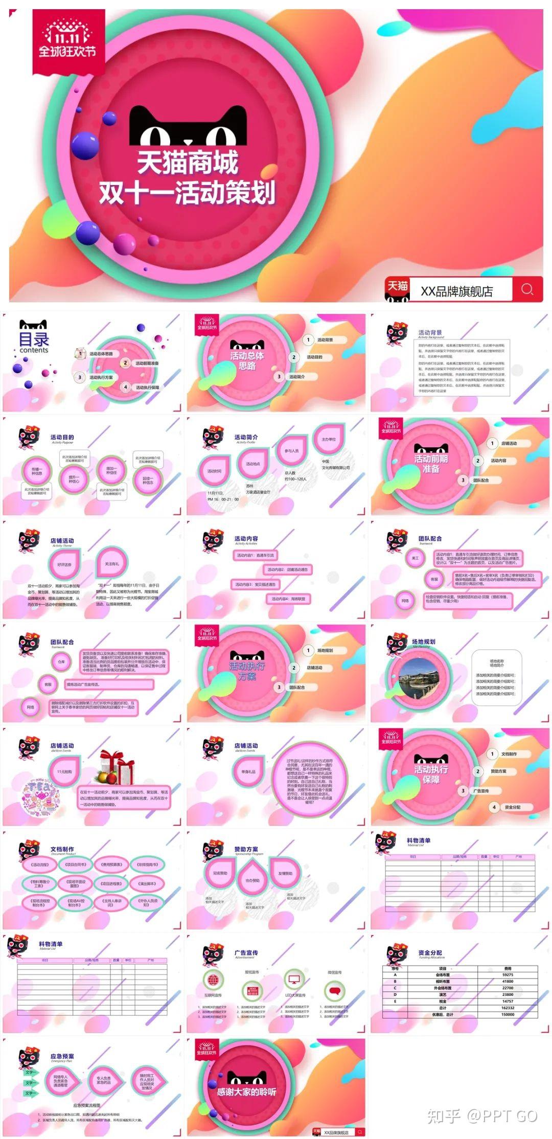 8套精美双十一PPT模板，天猫京东双十一活动营销策划PPT合集 - 知乎