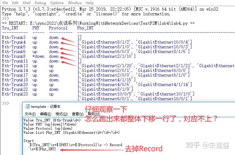 网络工程师 Python TextFSM 模板（第6节，实验4，List，Continue.Record，华为） - 知乎