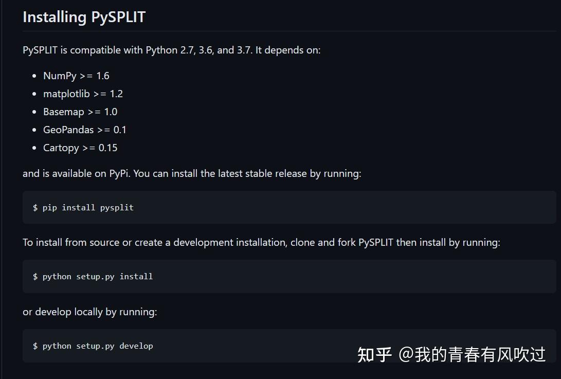 PySPLIT 安装 - 知乎