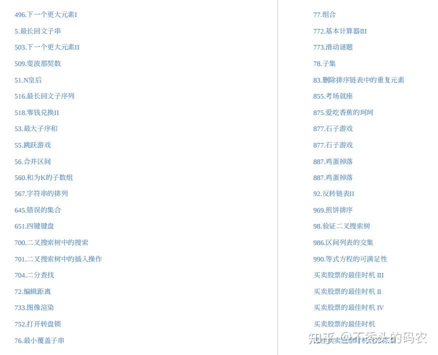 14天肝完这110道leetcode算法题小抄，喜提8个大厂offer 知乎