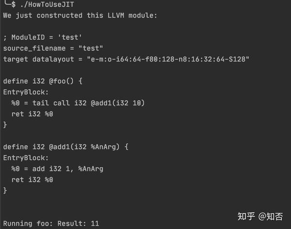 初探LLVM JIT: 一个最小的JIT的例子（llvm 8） - 知乎