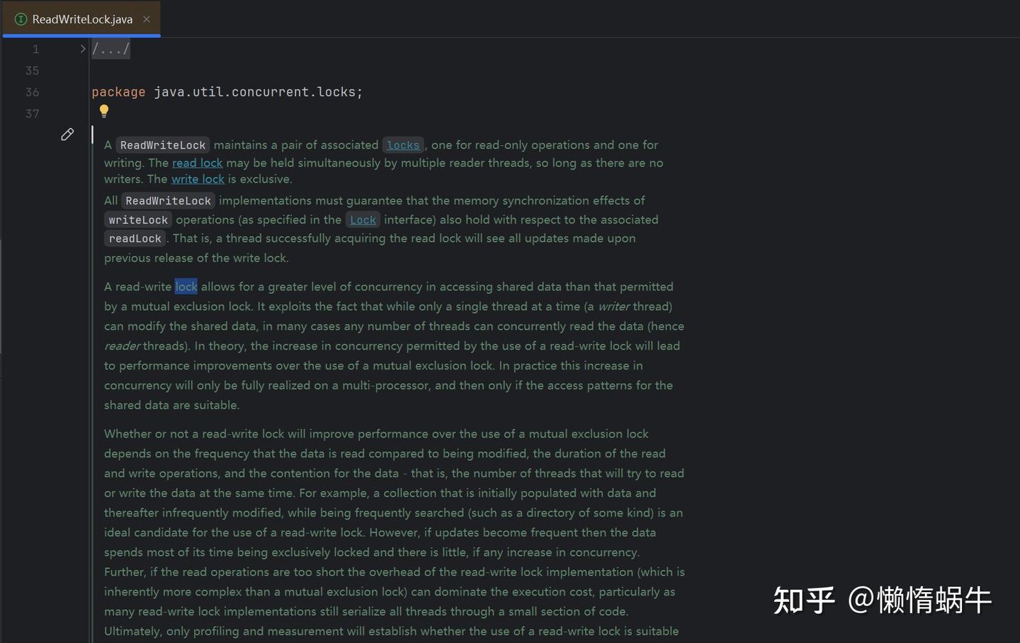 Day40 | Java中的ReadWriteLock读写锁 - 知乎