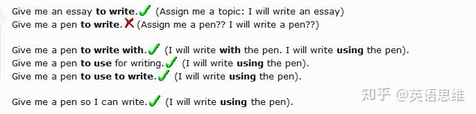 Give me a pen to write with为什么加with？ - 知乎