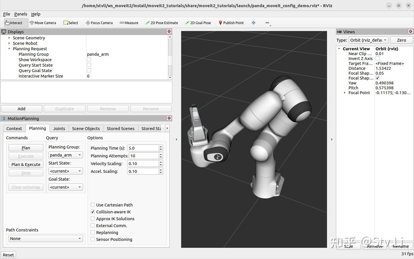 【学习笔记】ROS2纯小白 - MoveIt!（humble）安装、初识与C++实现运动规划 - 知乎