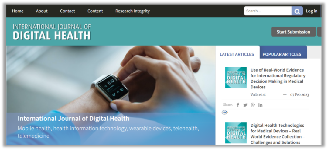 新刊推荐《International Journal of Digital Health》 - 知乎