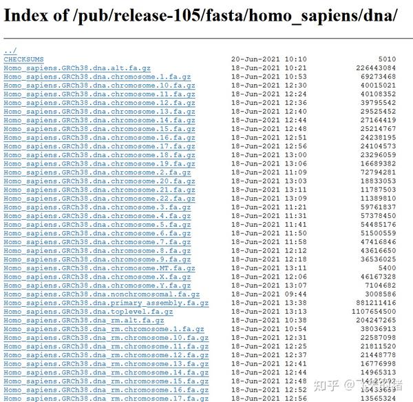 Ensembl数据库 - 知乎