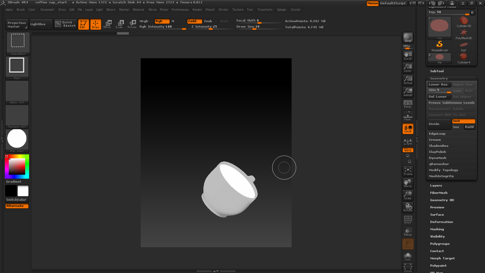 ZBrush使用texture进行图片映射 - 知乎