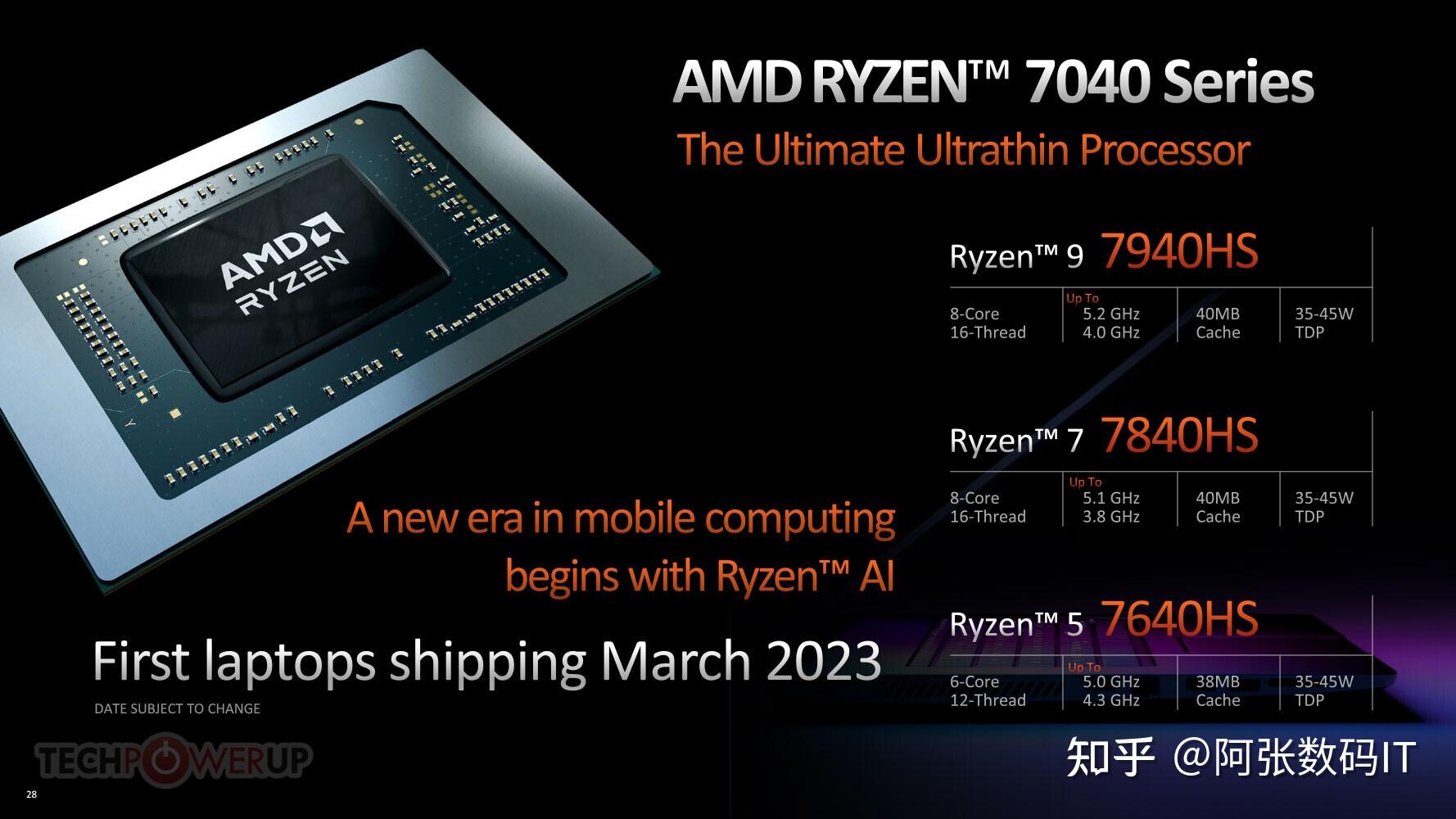 AMD宣布推出Ryzen 7040“Phoenix Point”移动处理器 - 知乎
