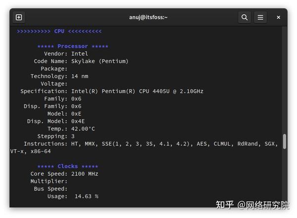 CPU-X 是 Linux 的 CPU-Z 的替代品 - 知乎