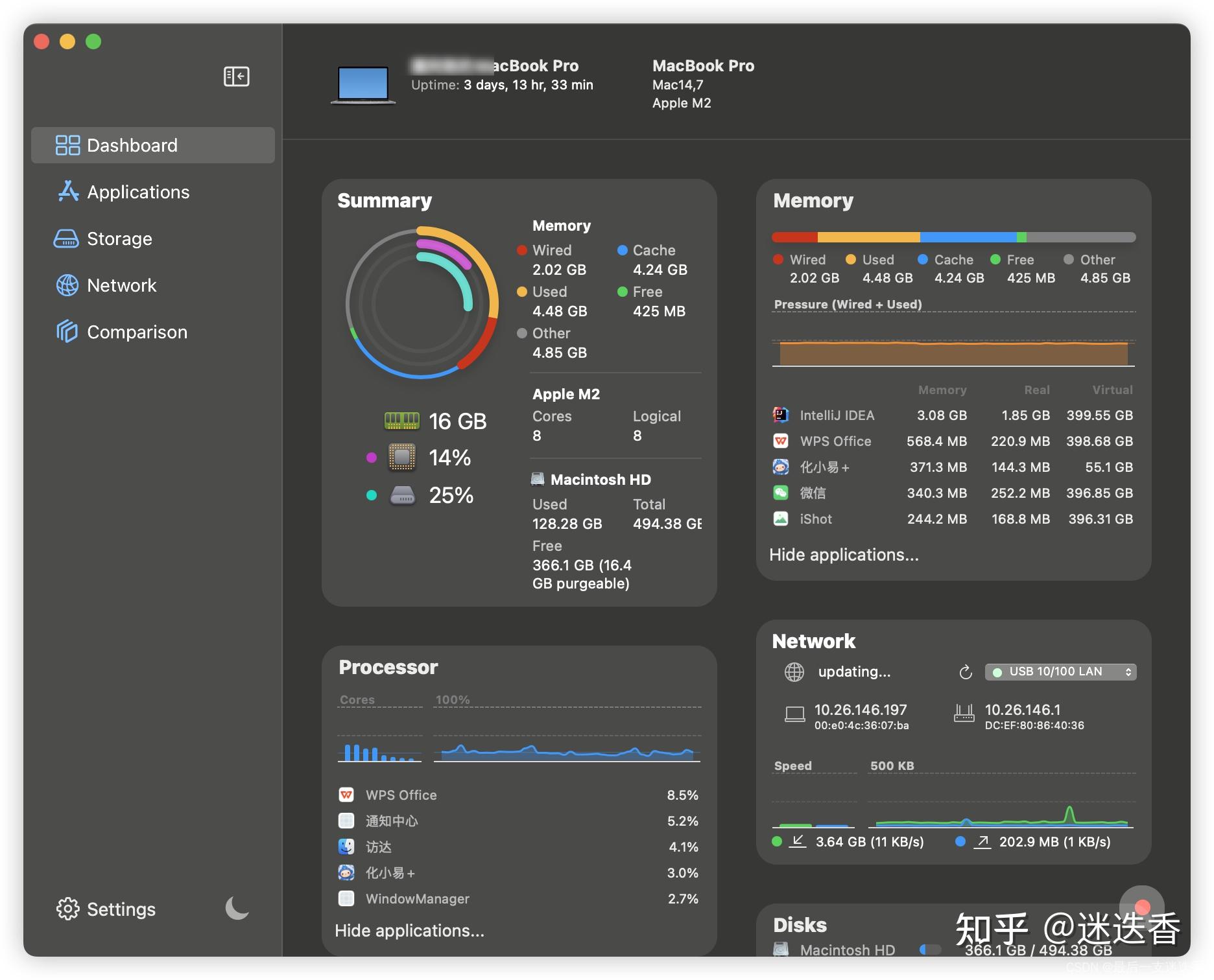 【MAC】iStatistica Pro — 硬件性能状态监控工具 - 知乎