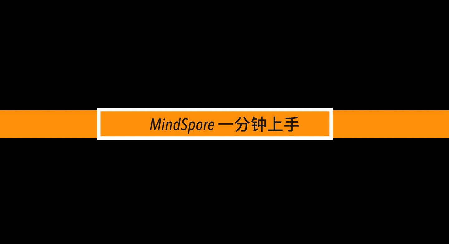 MindSpore一分钟上手教程 - 知乎